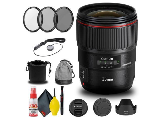 Canon EF 35mm f/1.4L II USM Lens (9523B002) + Filter Kit + Cap Keeper Base Bundle - Newegg.com