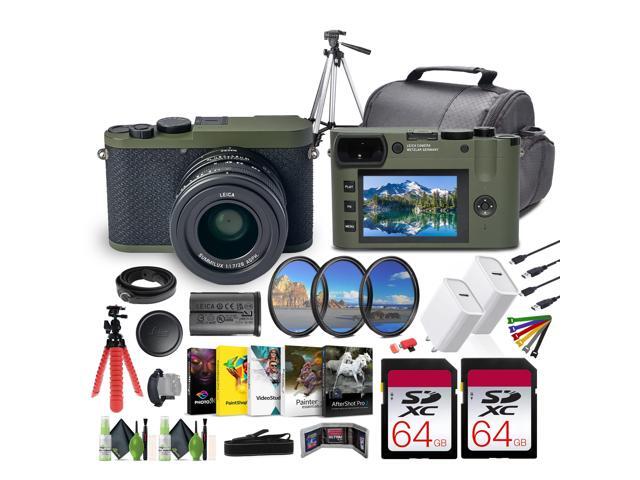 Leica Q2 Reporter Edition Digital Camera with memory card camera case ...