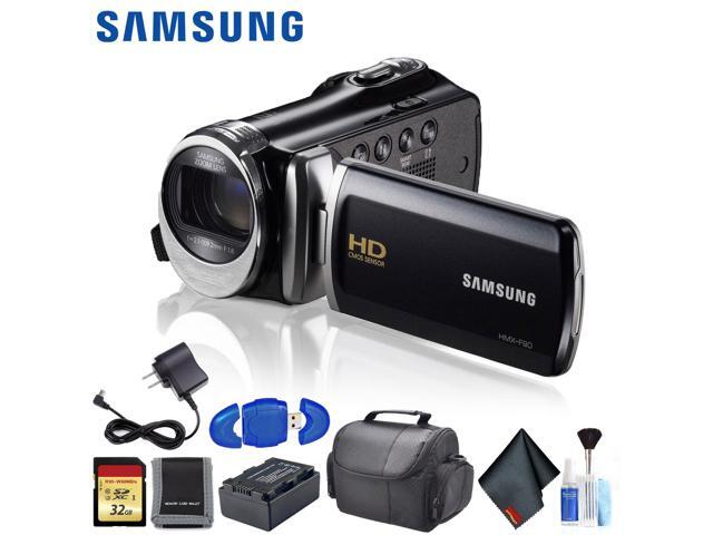 Samsung HMX-F90 HD Camcorder (Black) Pro Kit - Newegg.com