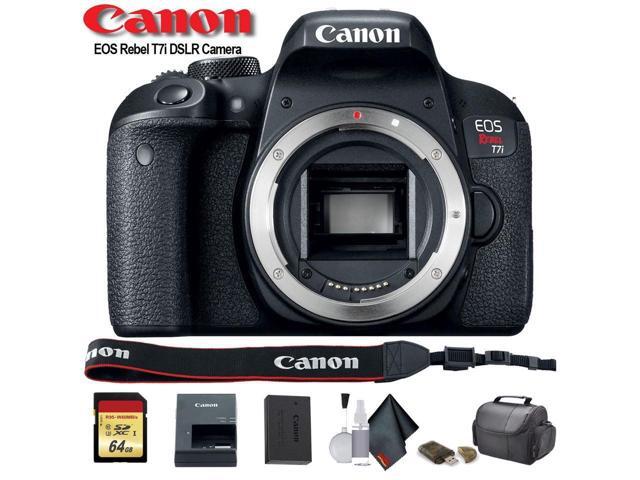 Canon EOS Rebel T7i DSLR Camera (1894C001) - Starter Bundle - Newegg.com