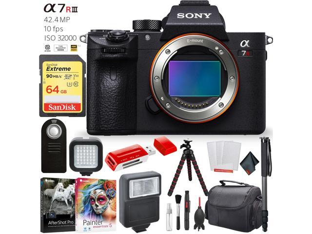 Sony a7R III 42.4MP Full-Frame Mirrorless Interchangeable Lens Camera Accessory Combo - Newegg.com