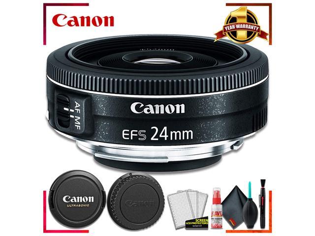 Canon EF-S 24MM F2.8 STM Camera Lens (International Model) + Cleaning ...
