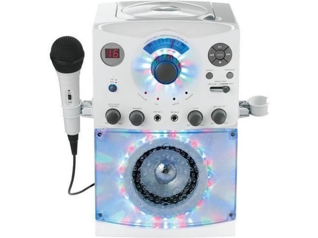 THE SINGING MACHINE SML385w Sound & Light Show Karaoke System (White ...