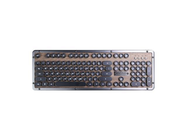 Azio Keyboard MK-RETRO-W-01B-US Bluetooth Retro Classic Mechanical ...