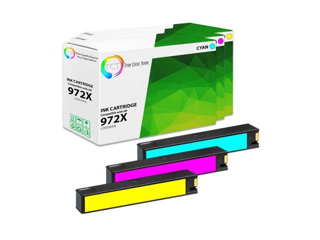 True Color Toner 972X Color Ink Cartridge 3 Pack - Premium Compatible ...
