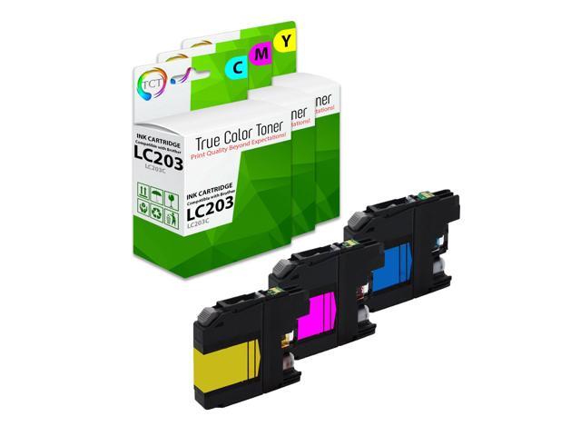 TCT LC203 Color Ink Cartridge 3 Pack - Premium Compatible Replacement ...