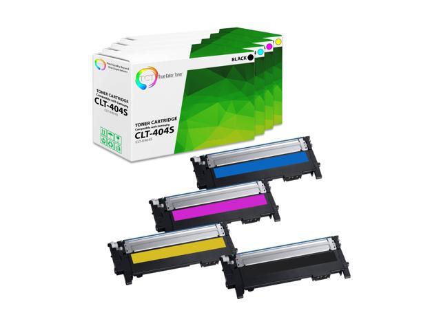 True Color Toner 404S Toner Cartridge 4 Pack - Premium Compatible Replacement for Samsung CLT ...