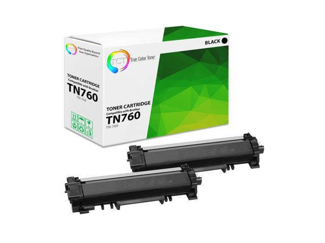 True Color Toner TN760 Toner Cartridge 2 Pack - Premium Compatible ...
