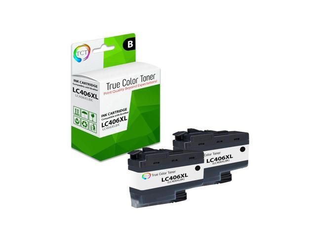 TCT LC406XL Black Ink Cartridge 2 Pack - Premium Compatible Replacement ...