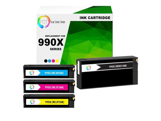 TCT 990X Ink Cartridge 4 Pack - Premium Compatible Replacement for HP ...