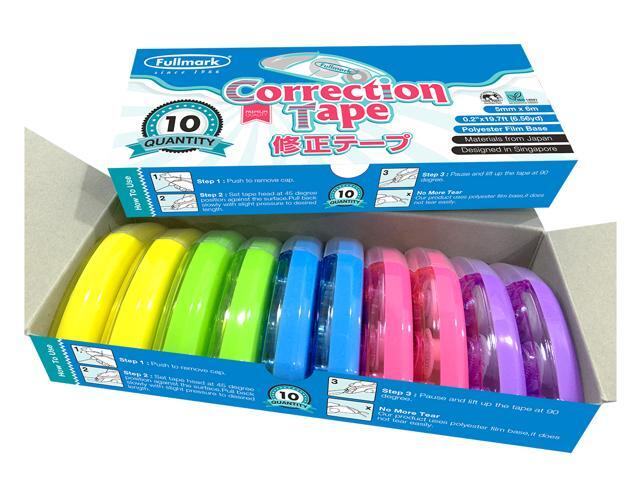 Fullmark Model B Correction Tape, 0.2" X 236 Inches each, 10-pack ...