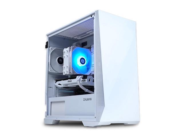 Zalman Z1 Iceberg mATX Gaming PC Case, Micro ATX Mini Tower, 3 x 120mm ...