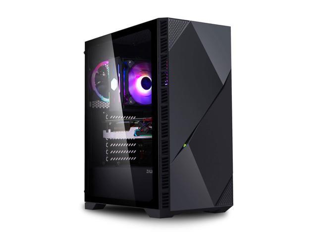 Zalman Z3 Iceberg ATX Mid-Tower Gaming PC Case, 2 x 120mm ARGB Double ...