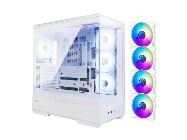 Zalman P50 ATX Mid-Tower PC Case - 4 x IF120 Infinity Mirror ARGB Fans ...