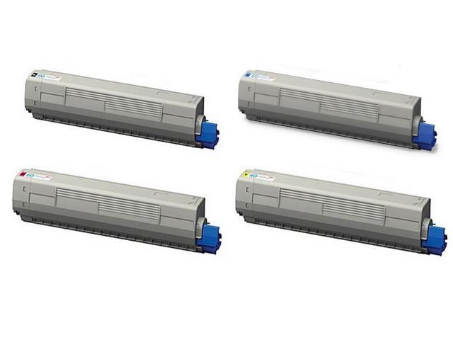 AIM Compatible Replacement - Okidata Compatible C811/C831/C841 Toner Cartridge Combo Pack (BK/C ...