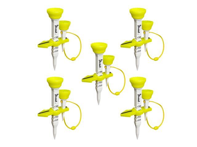 Birdie1 Smart Golf Tees (Long Tees+Short Tees) 1P, 5ea Yellow - Newegg.com