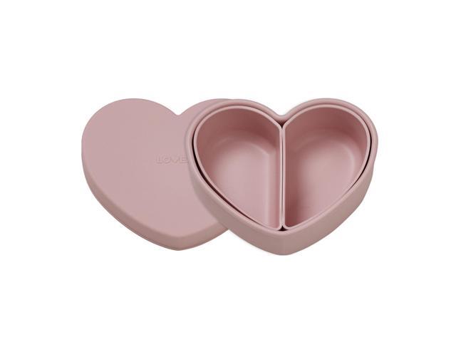 LOVEAT Heart Baby Lunch Box 15.2 fl oz (450 ml) Silicone Suction ...