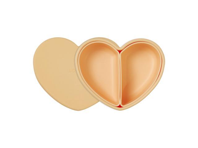 LOVEAT Heart Baby Lunch Box 15.2 fl oz (450 ml) Silicone Suction ...