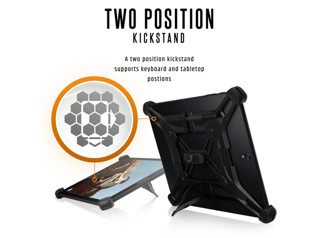 UAG Rugged Exoskeleton Universal Android Tablet Case [Black] with Stand ...