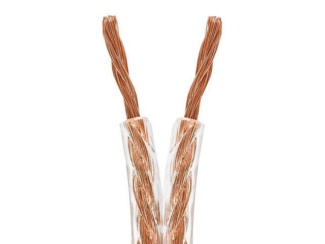 Cmple - 16AWG Clear Jacket Compact Speaker Wire Cable - 100ft - Newegg.com
