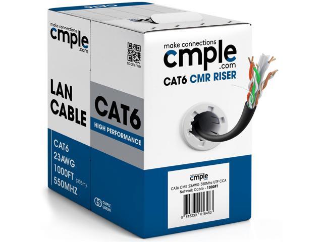 Cmple - Cat6 Cable 1000ft Bulk Lan Ethernet Cat 6 Wire Network UTP ...