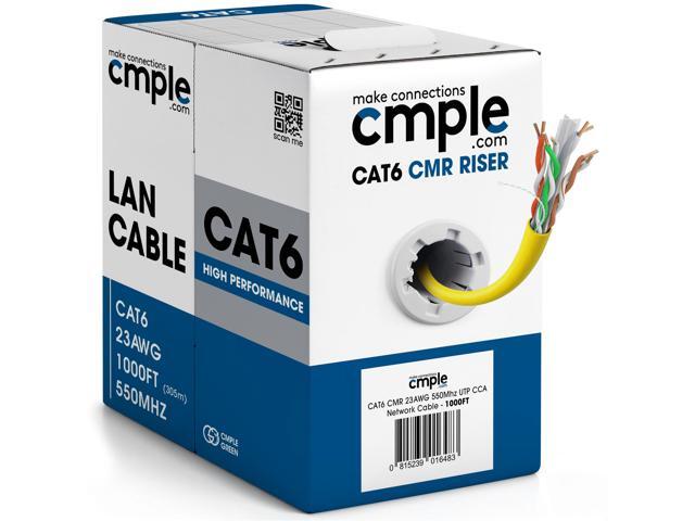 Cmple - Cat6 Cable 1000ft Bulk Lan Ethernet Cat 6 Wire Network UTP ...