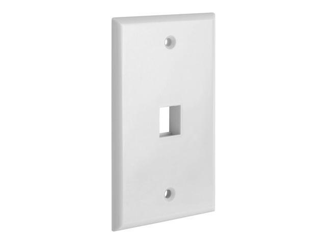Cmple - 1 Port Keystone Wall Plate 1 Gang Wall Plate with Standard Size ...