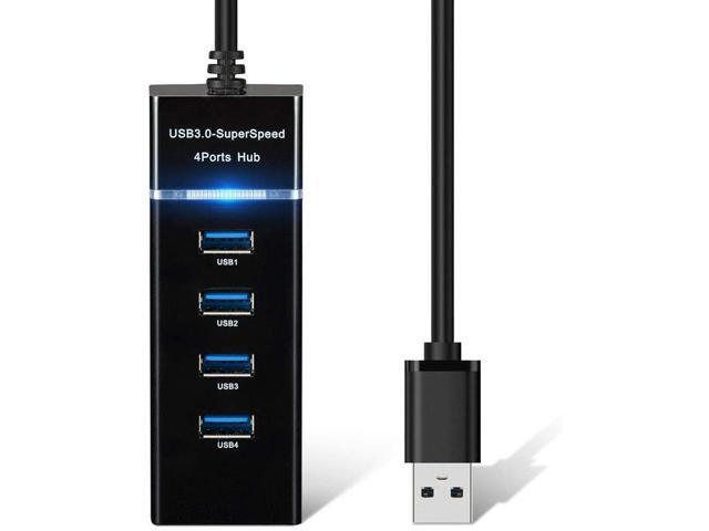 4 Port USB 3.0 Hub Adapter - Ultra Slim Data USB Hub with 9.8 ...