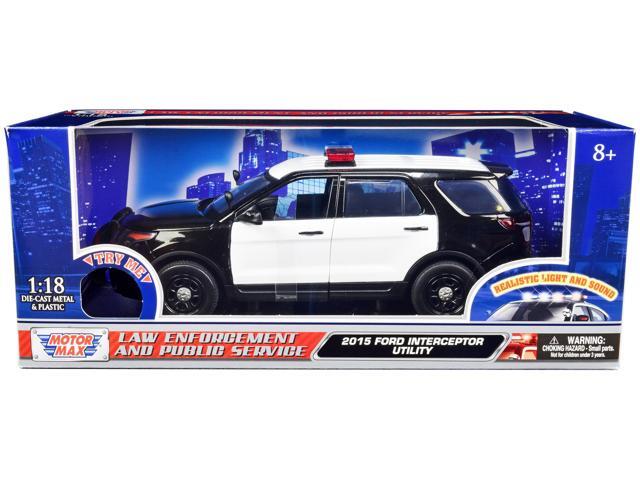 2015 Ford Police Interceptor Utility Black & White Flashing Light Bar ...