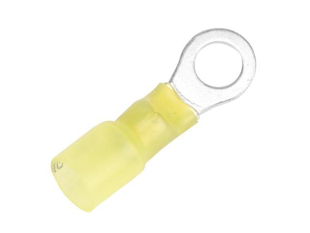 Pacer 12-10 AWG Heat Shrink Ring Terminal - 1/4" Stud Size - 25 Pack ...
