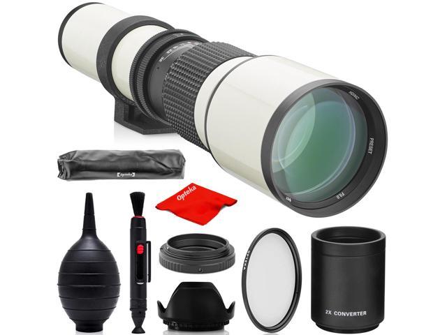 Opteka 500mm 1000mm F 8 Manual Telephoto Lens For Canon Ef Eos 90d 80d