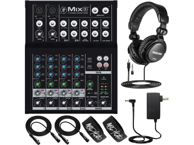Mackie Mix Series Mix8 8-Channel Compact Mixer Studio-Level Audio ...