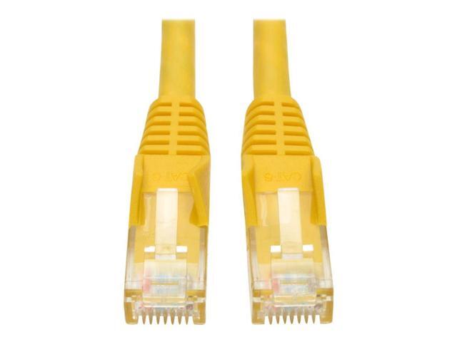 TRIPP LITE N201-035-YW CAT6 GIGABIT SNAGLESS MOLDED PATCH CABLE (RJ45 M ...