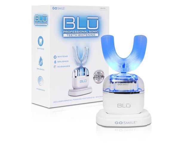 Go Smile Blu Hands-Free Teeth Whitening Toothbrush with Gum Massage and ...