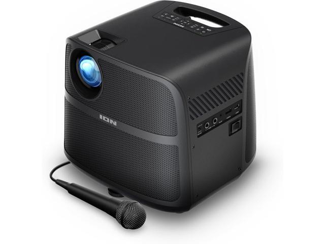 ION Audio Projector Deluxe HD Battery/AC Powered 720p HD LED BT-enabled ...