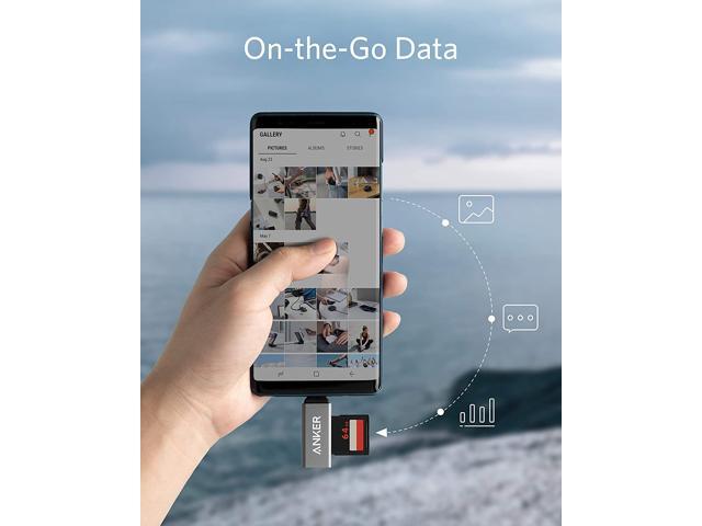 Anker SD Card Reader, 2-in-1 USB C Memory Card Reader for SDXC, SDHC ...