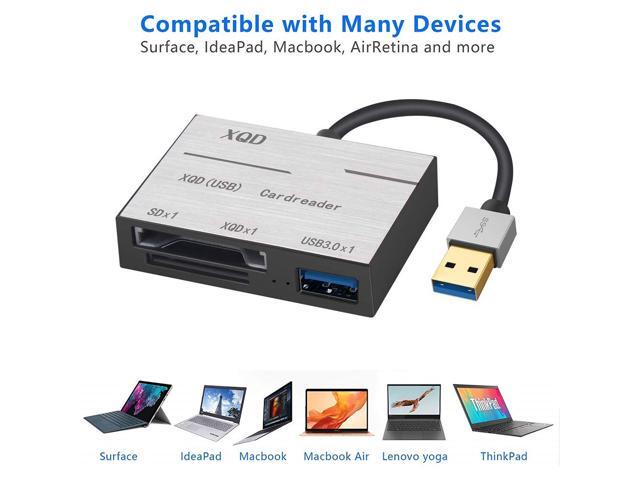 LUOM USB 3.0 XQD SD Card Reader with USB3.0 Port 500MB/s High Speed ...