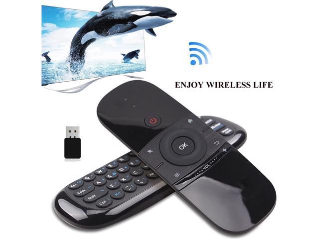Double-Sided Air Fly Mouse USB Remote For Android TV BOX PC Wechip W1 ...