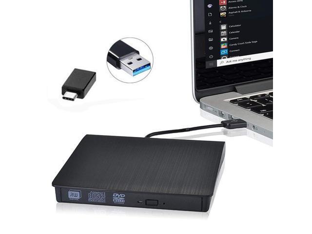 External DVD Drive,XD001 USB 3.0 Type C Portable CD Drive Slim DVD/CD ...