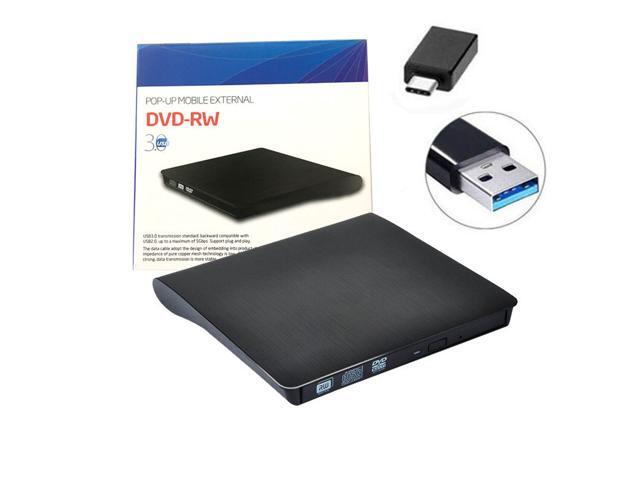 XD001 External CD DVD Drive USB 3.0 and Type-C Portable CD/DVD Player ...