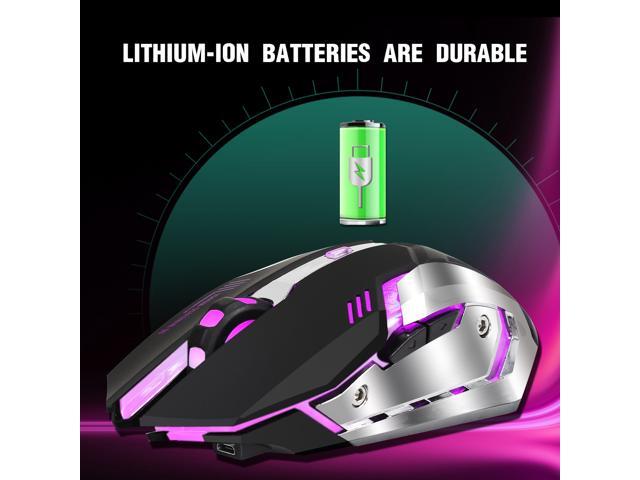 LUOM 600mah Lithium Battery Rechargeable Wireless Mouse, M10 2.4G ...