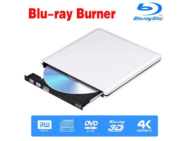 LUOM Aluminum External Blu-Ray Burner Drive for Laptop, Portable High ...