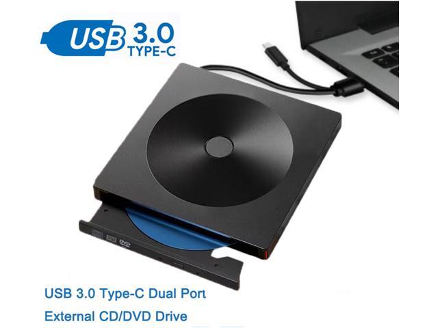 YX-008 External DVD/CD Drive, USB 3.0 External DVD CD ROM Burner ...