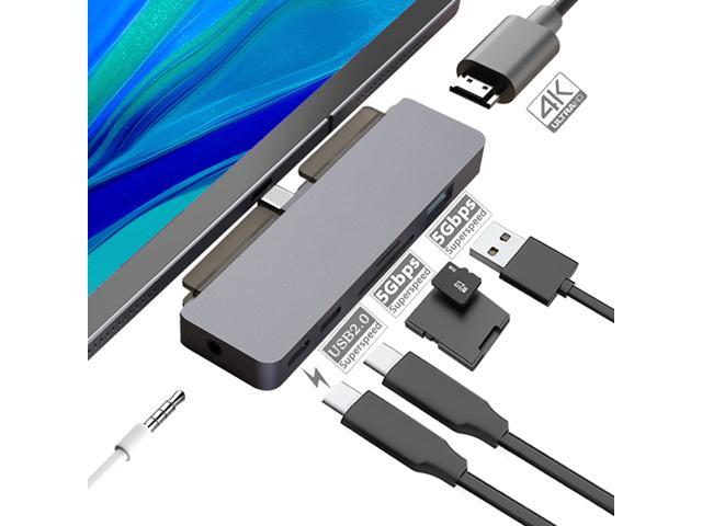 iPad Pro USB C Hub, 7 in 1 Aluminum iPad Pro Dongle Docking Station for ...