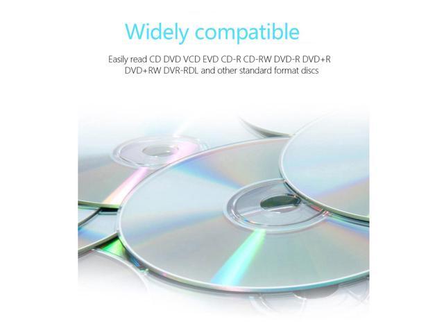External DVD Drive, USB 3.0 Type C CD Drive, Dual Port DVD Player ...