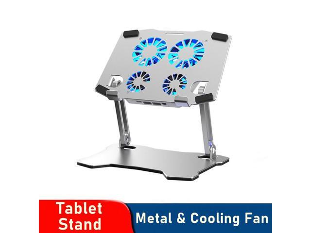 Tablet Stand with 4 High-speed Cooling Fan, Aluminum Ergonomic Tablets ...