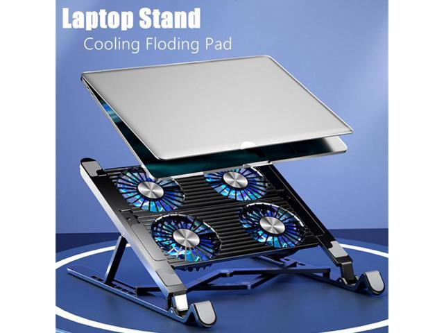 Laptop Tablet Stand with 4 High-speed Cooling Fan, Adjustable Ultrabook ...