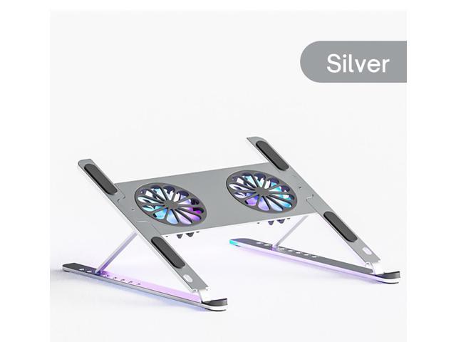 LUOM Laptop Tablet Stand with 2 High-speed Cooling Fan, Adjustable Height Laptop Tablet Stand ...