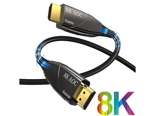 8K AOC Fiber Optic HDMI 2.1 Cable 100ft,LUOM HDMI 2.1 CL3 Rated 8K@60Hz ...