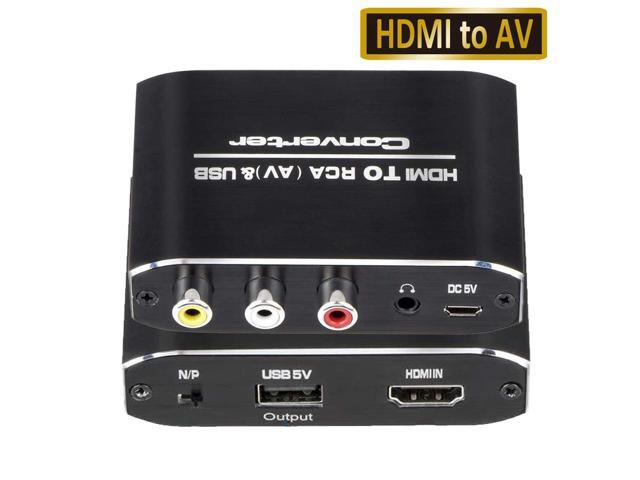 HDMI to AV CVBS Converter 1080P Mini HDMI to RCA Composite Video Audio ...
